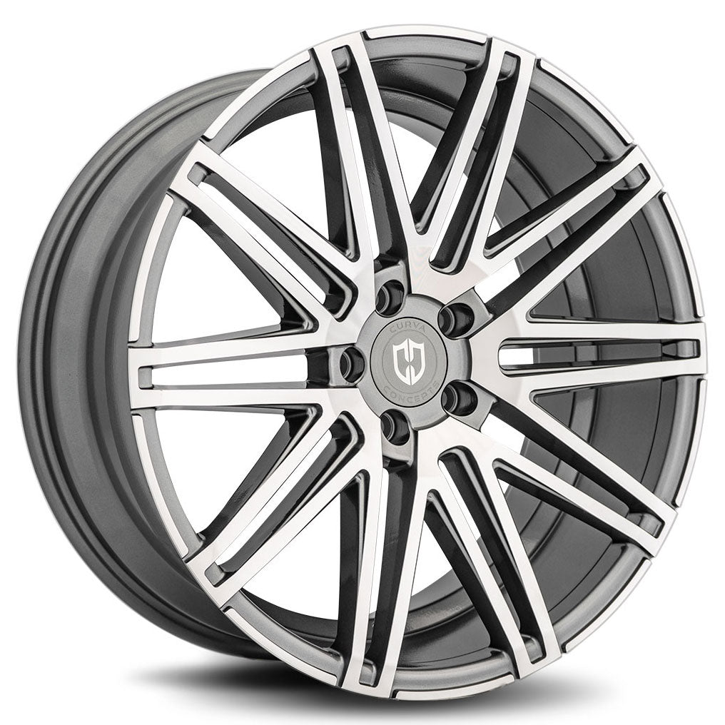 Curva Concepts C48 20X10.5 40mm Gunmetal Machined Face – TFS Wheels