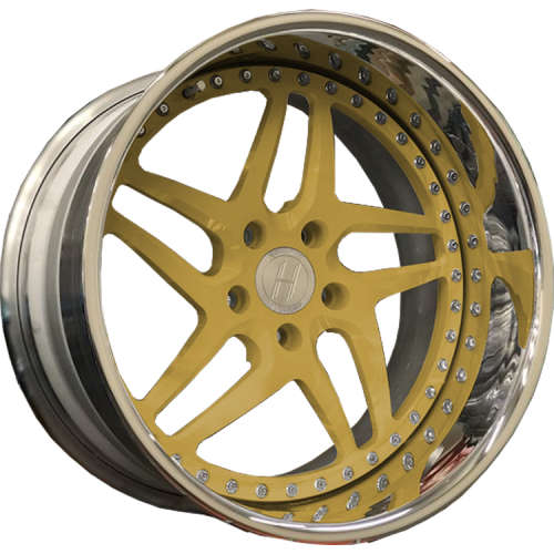 Heritage Ebisu Directional 18x10.5 +45mm Trophy Gold with a Polished Lip – TFS Wheels