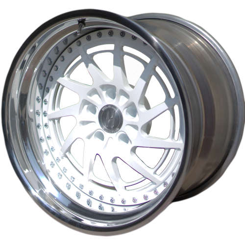 Heritage Hokkaido Directional 17x9.5 +12mm Gloss Arctic White with a Polished Lip – TFS Wheels