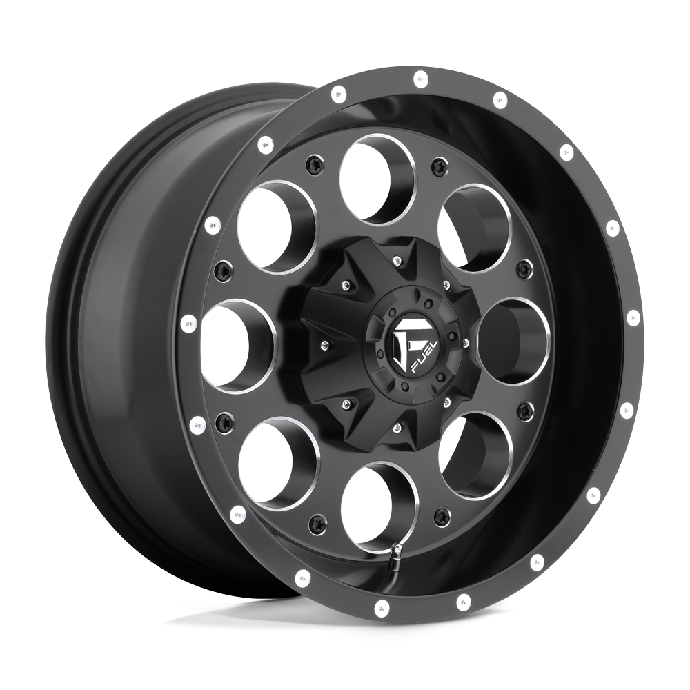 Fuel 1PC D525 Revolver 16x8 01mm Matte Black Milled – TFS Wheels