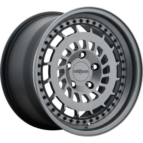 Rotiform Forged CCV 18x9.5 +24mm Matte Anthracite Gray with a Step Lip and Matte Black Barrel ...