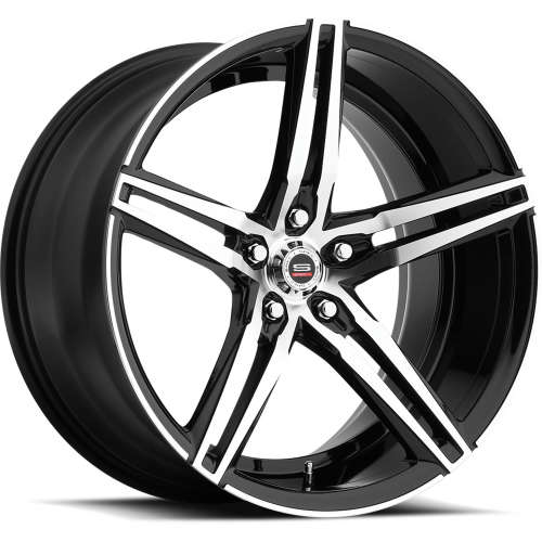 Spec-1 SPM-75 19x8.5 +32mm Gloss Black with Machined Spoke Faces and Outer Lip – TFS Wheels