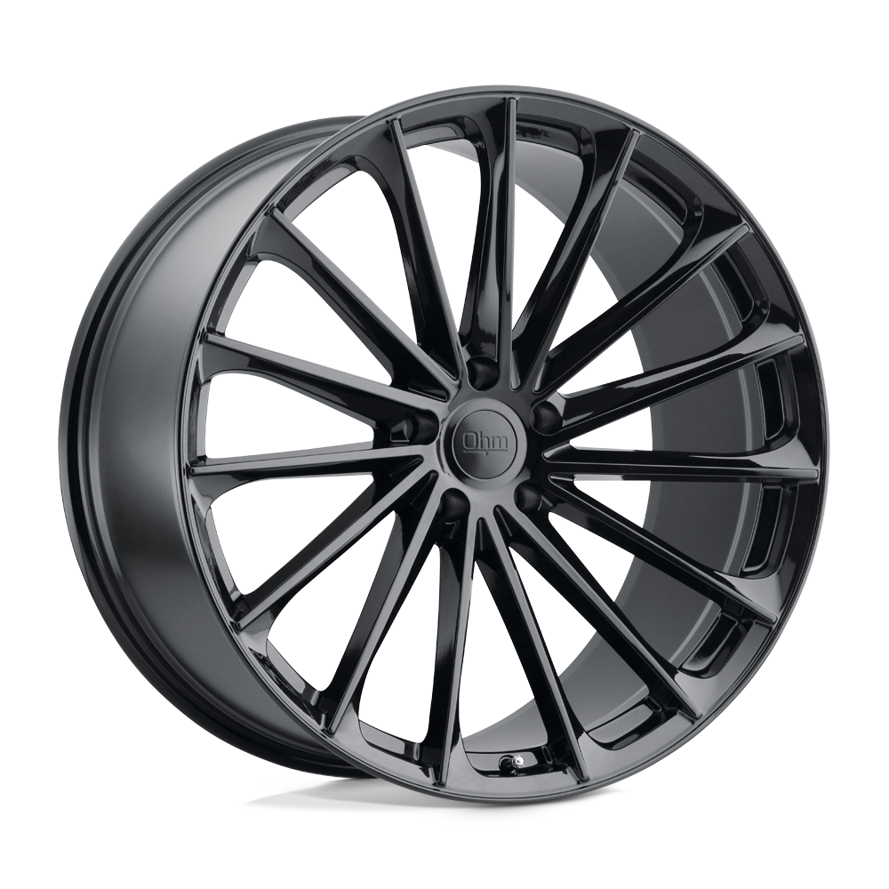 Ohm Proton 22x9 25mm Gloss Black – TFS Wheels