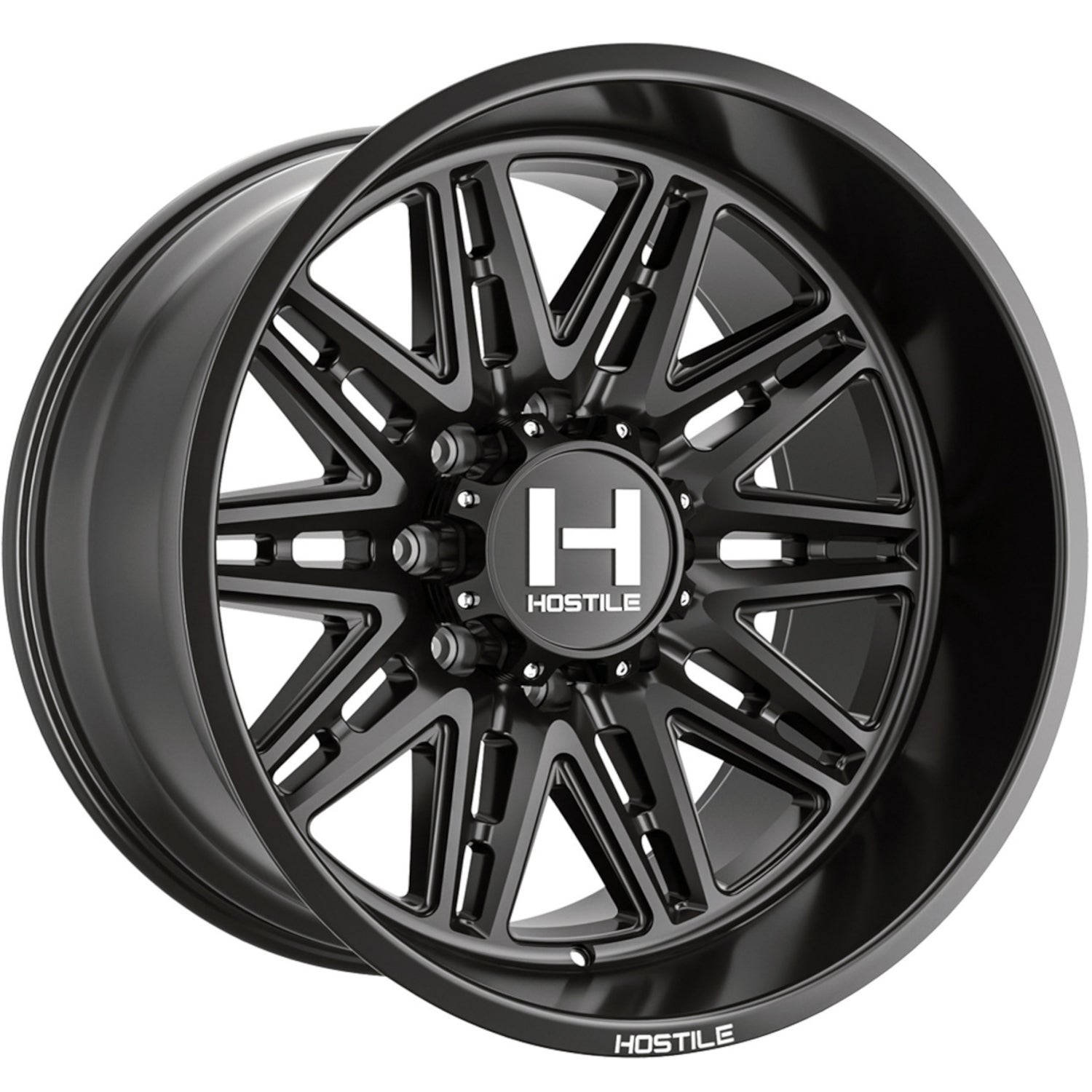 Hostile H126 Maniac 22x12 44mm Satin Black Tfs Wheels