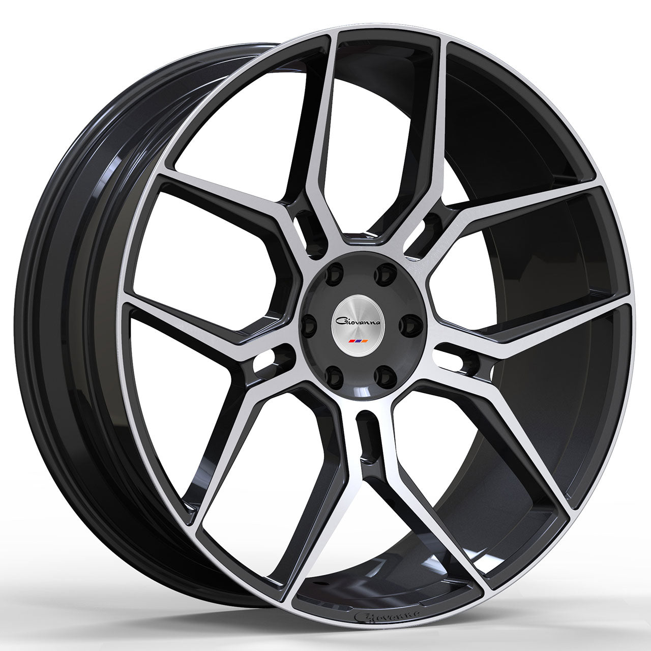 Giovanna HALEB 24x10 18mm Gloss Black Machined Face – TFS Wheels