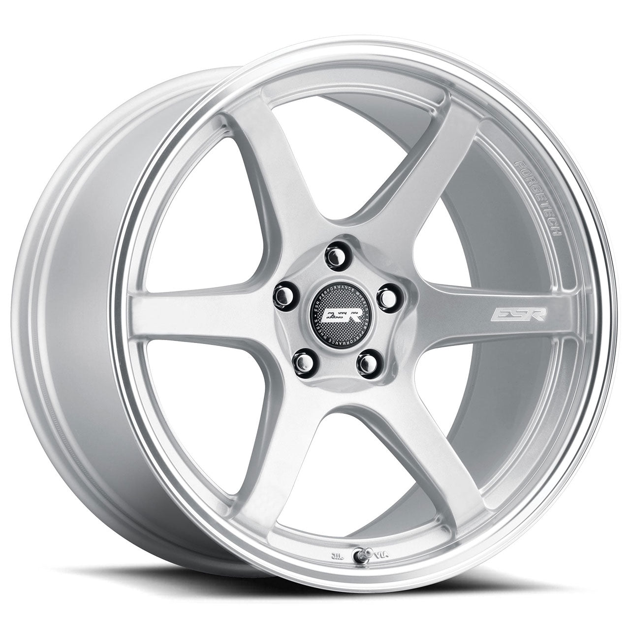 ESR AP6 19x8.5 30mm Hyper Silver Center / Machined Lip – TFS Wheels