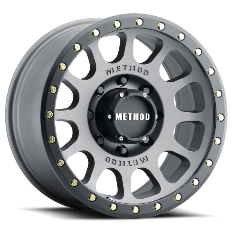 Method Race Wheels MR305 NV 18X9 18mm Titanium w/Matte Black Street ...