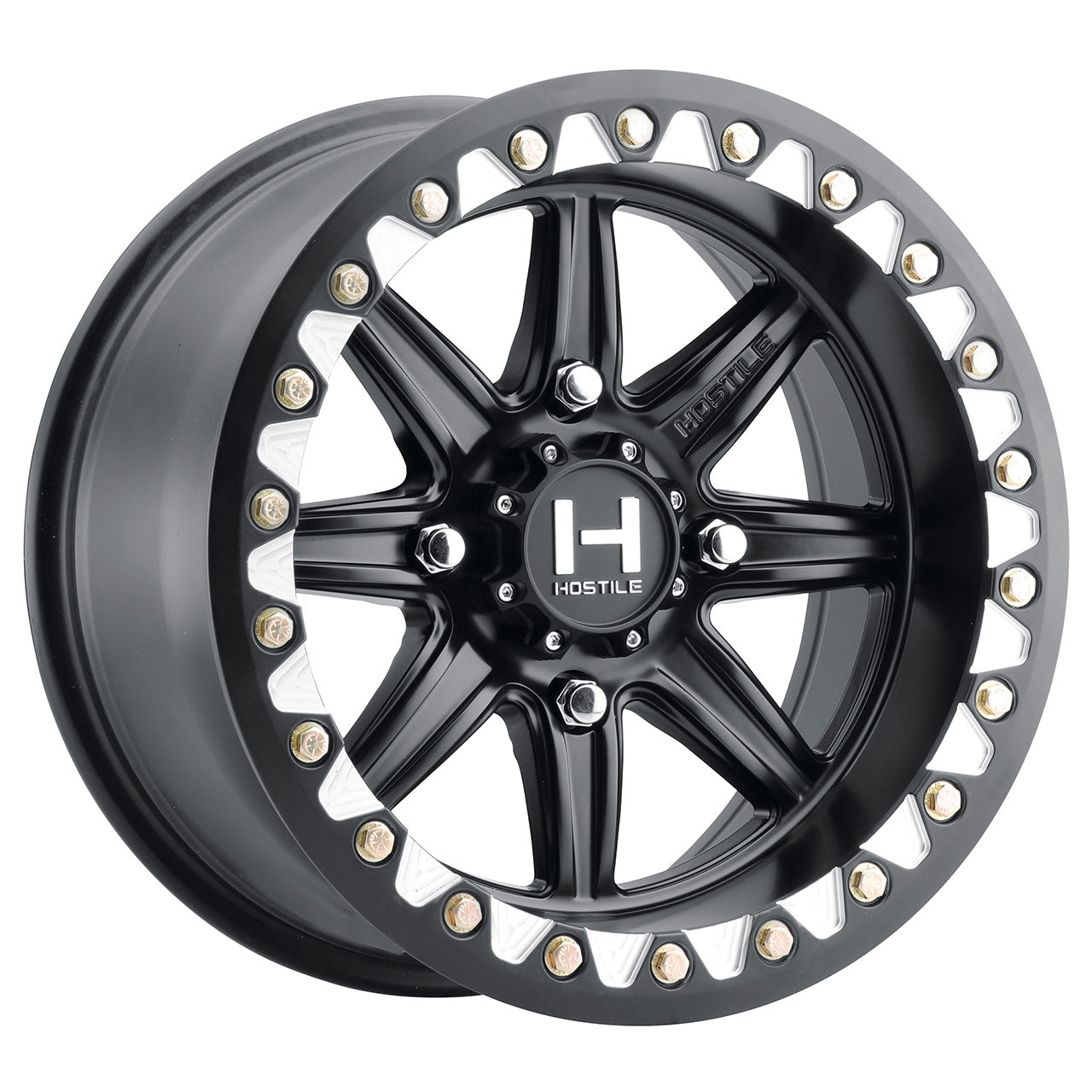 Hostile H309 ALPHA UTV 15X10 0mm Satin Black – TFS Wheels
