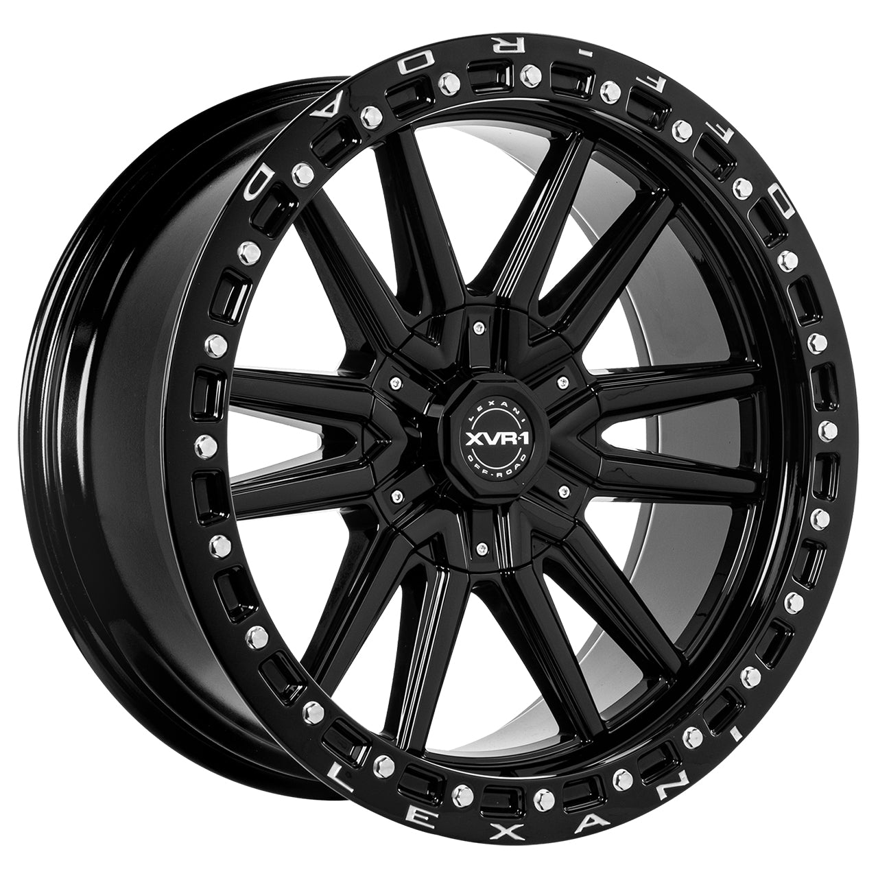 Lexani Off-Road VENETA 22x10 -18mm Gloss Black – TFS Wheels