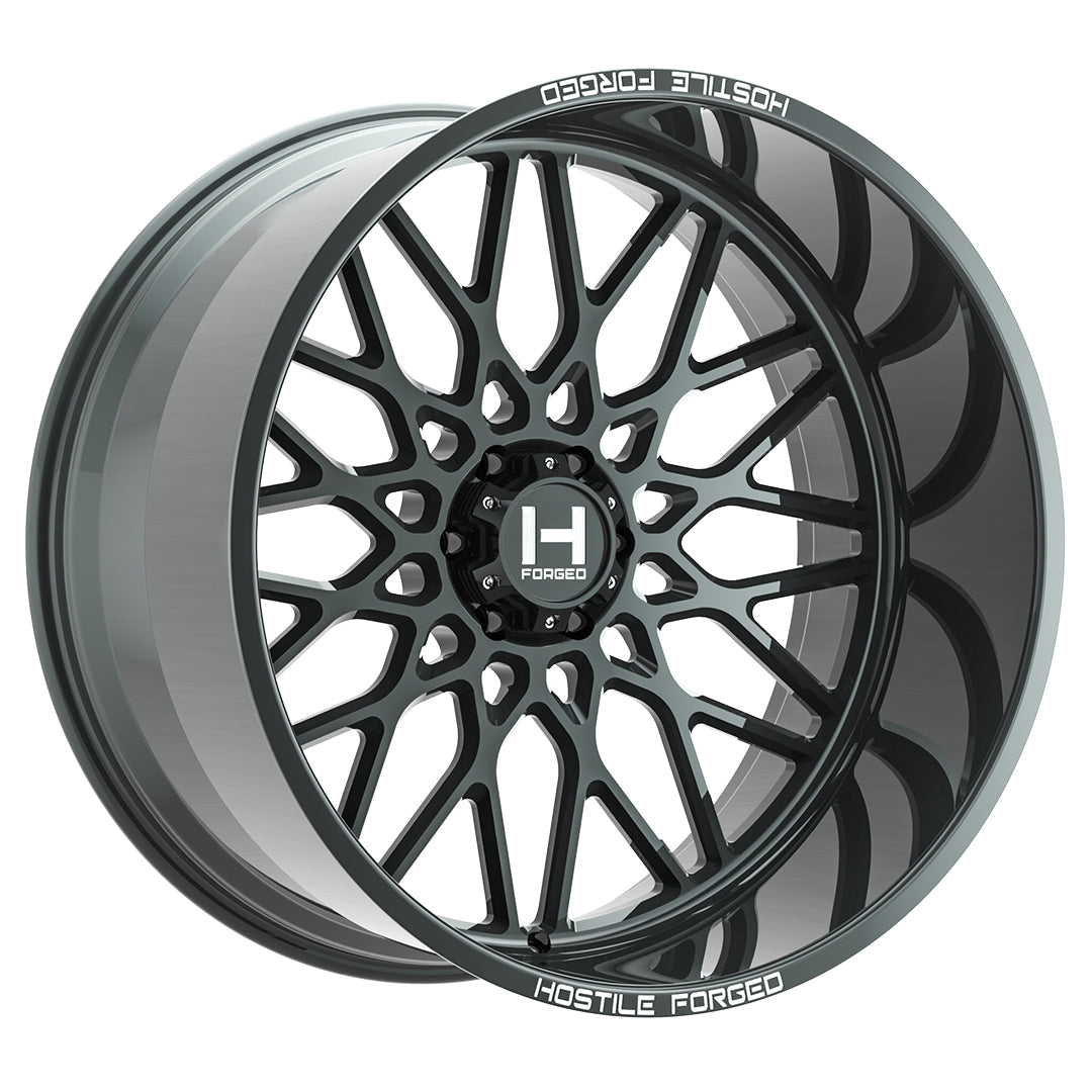 Hostile Forged HF08 SAVAGE 26X16 -101mm Gloss Black – TFS Wheels