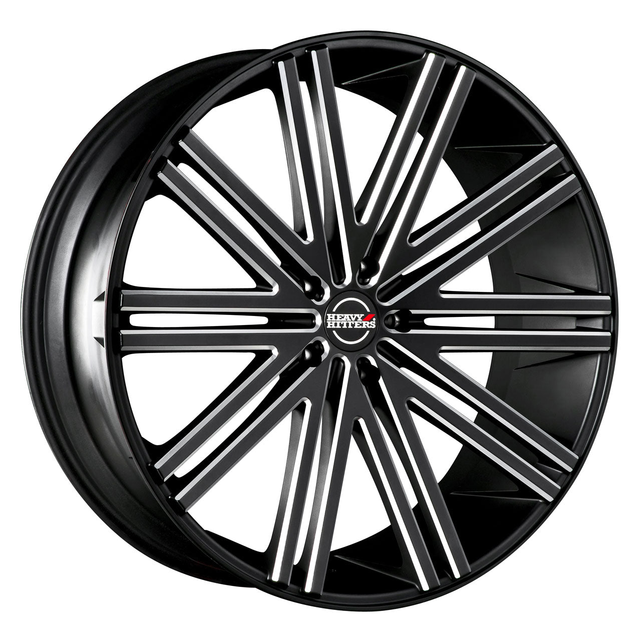 Heavy Hitters HH11 22X10.5 38mm Satin Black w/CNC Machined Accents ...