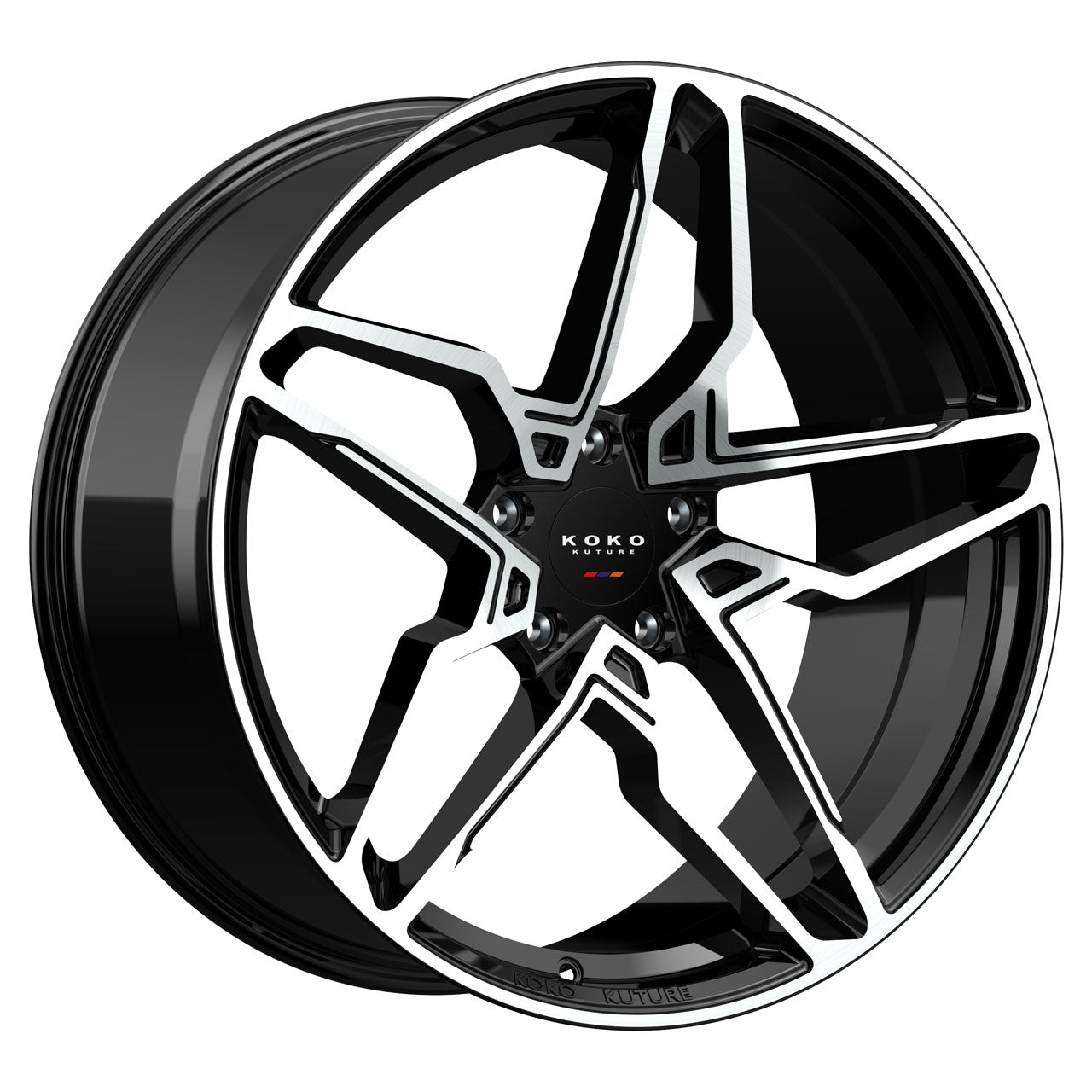 Koko Kuture BRAGA 20X10 40mm Gloss Black Machined Face – TFS Wheels