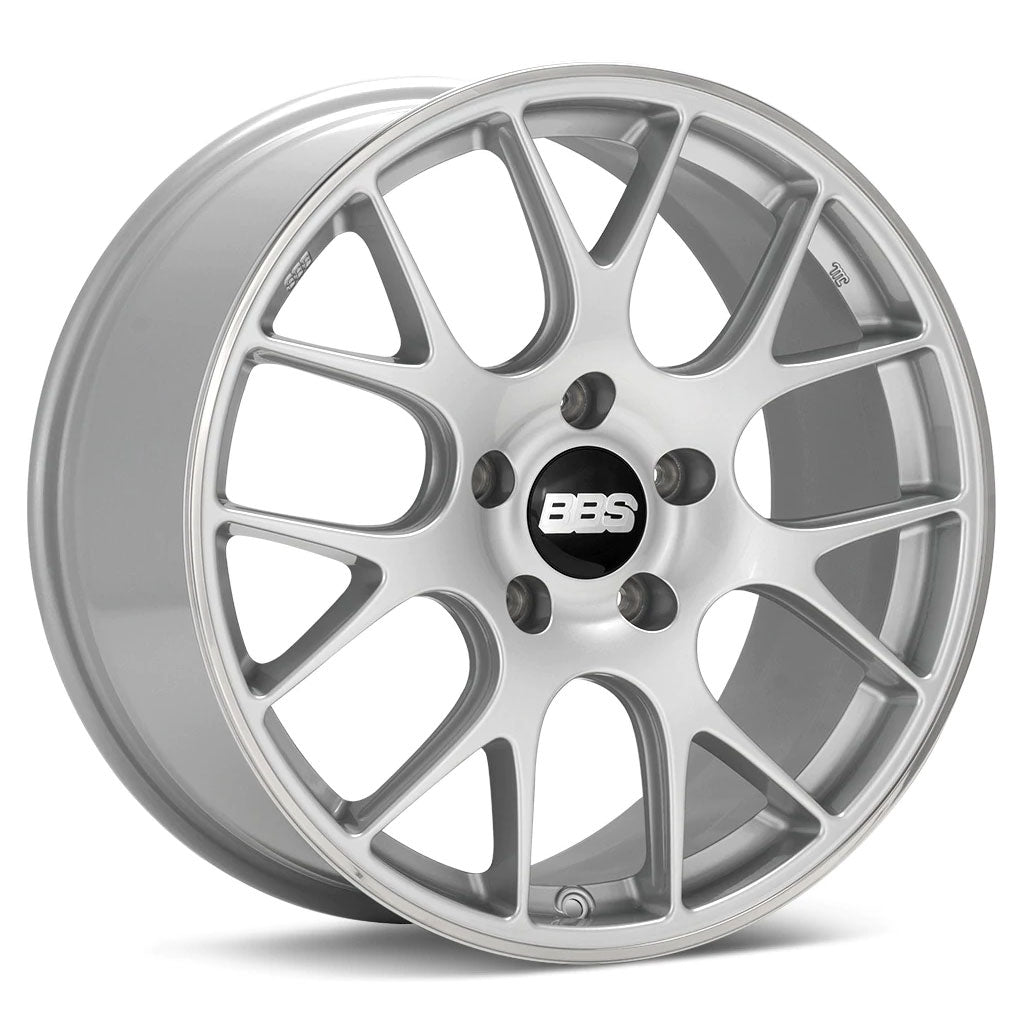 BBS CHR 19X9.5 45mm Brilliant Silver w/Polished Stainless Steel Rim ...