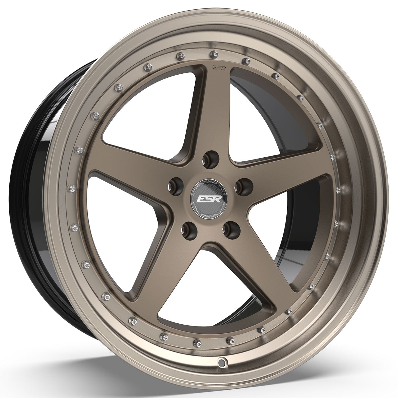 ESR CS5 18X9.5 22mm Matte Bronze w/Machined Lip – TFS Wheels