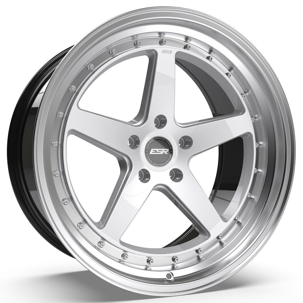 ESR CS5 19X9.5 22mm Hyper Silver Center / Machined Lip – TFS Wheels