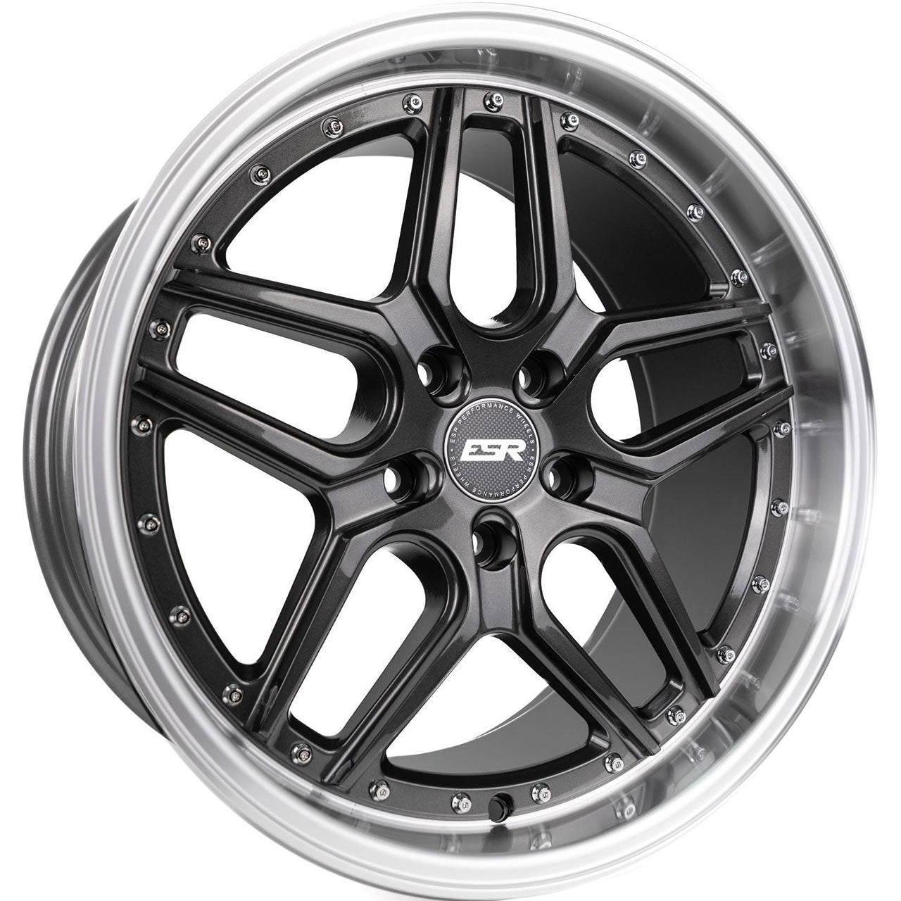 ESR CS15 19X10.5 22mm Gloss Graphite w/Machined Lip – TFS Wheels