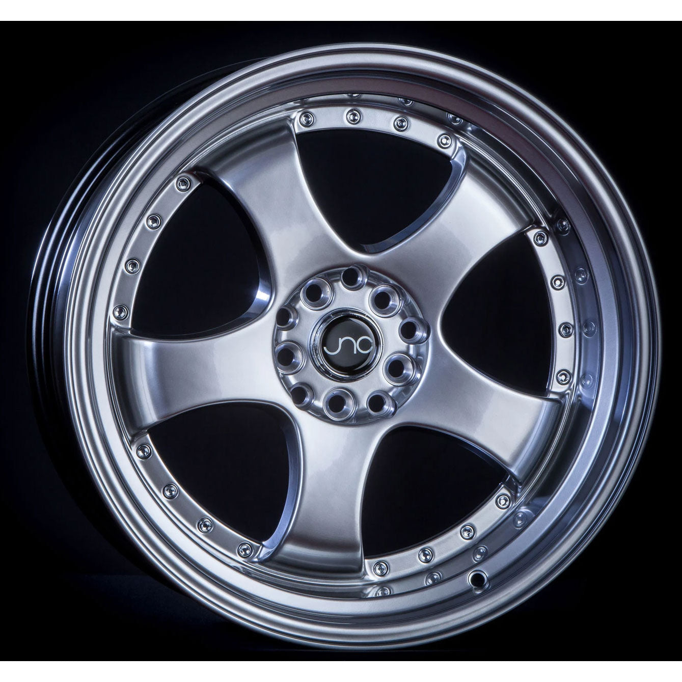 JNC JNC017 18x8.5 25mm Hyper Black with Machined Lip – TFS Wheels