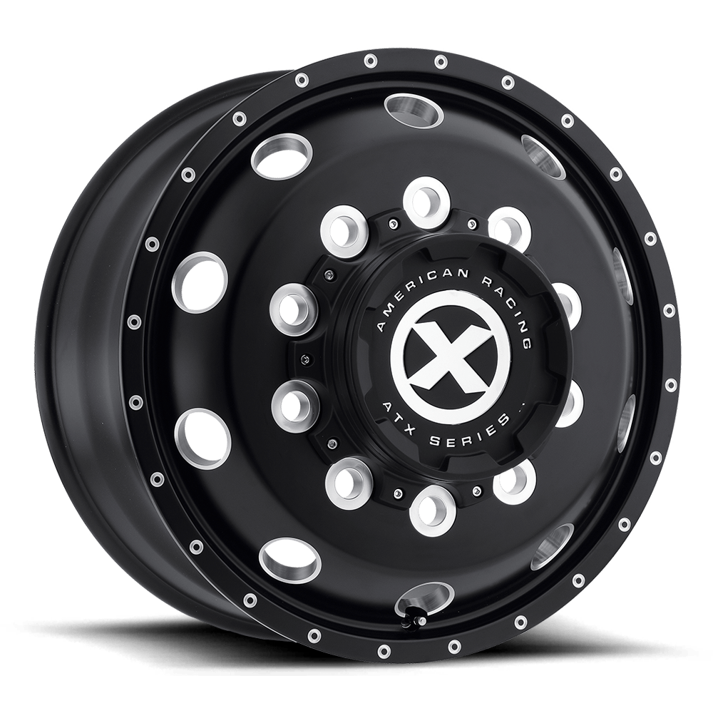 Atx Ao400 Baja 22.5x9 152mm Gloss Black Milled - Front – TFS Wheels