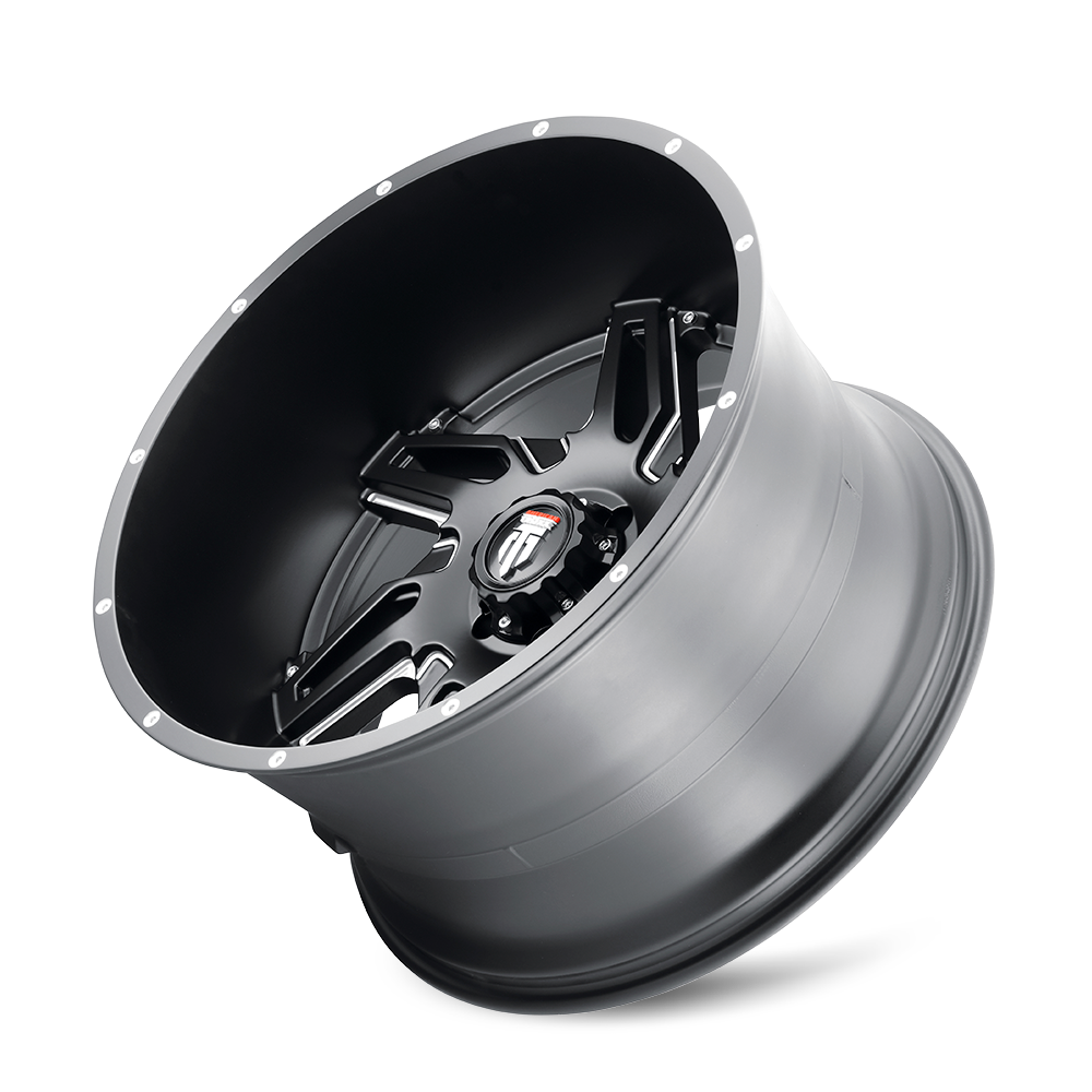 American Truxx SPURS AT186 22x12 Satin Black Milled -44mm – TFS Wheels