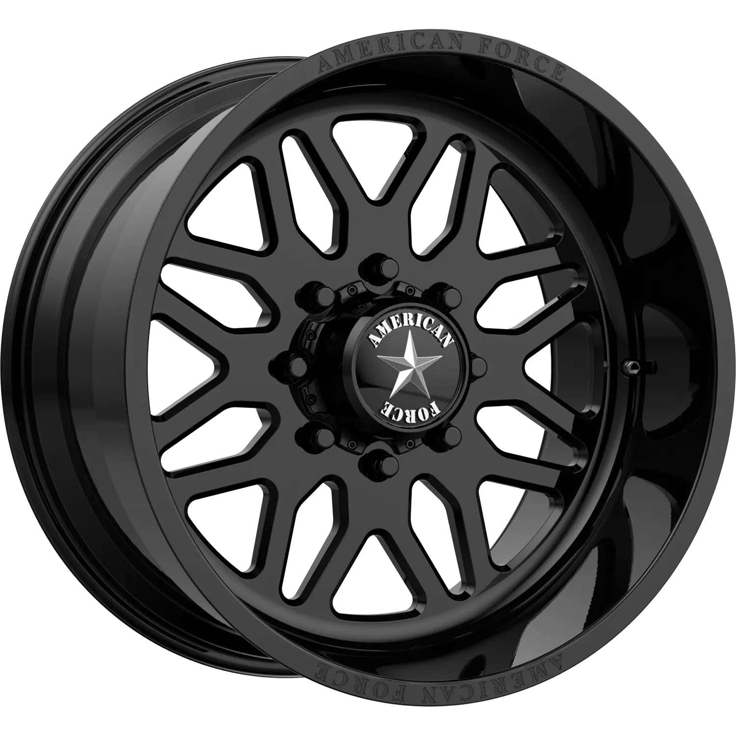 American Force AFWB02 Trax SS 22x12 -40mm Gloss Black – TFS Wheels