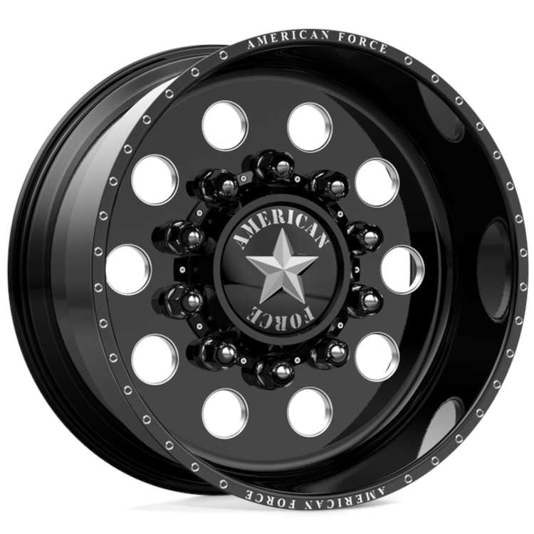 American Force Classic SSBR 601 24x14 -73mm Black with Machined Spoke ...