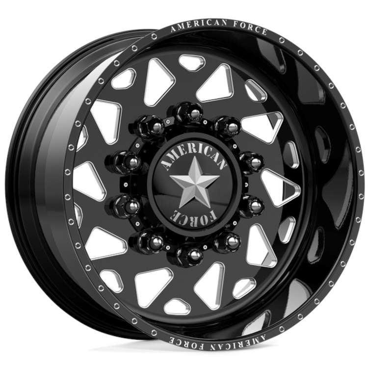 American Force Contra SSBR 6H01 22x12 -40mm Black with Machined Spoke ...