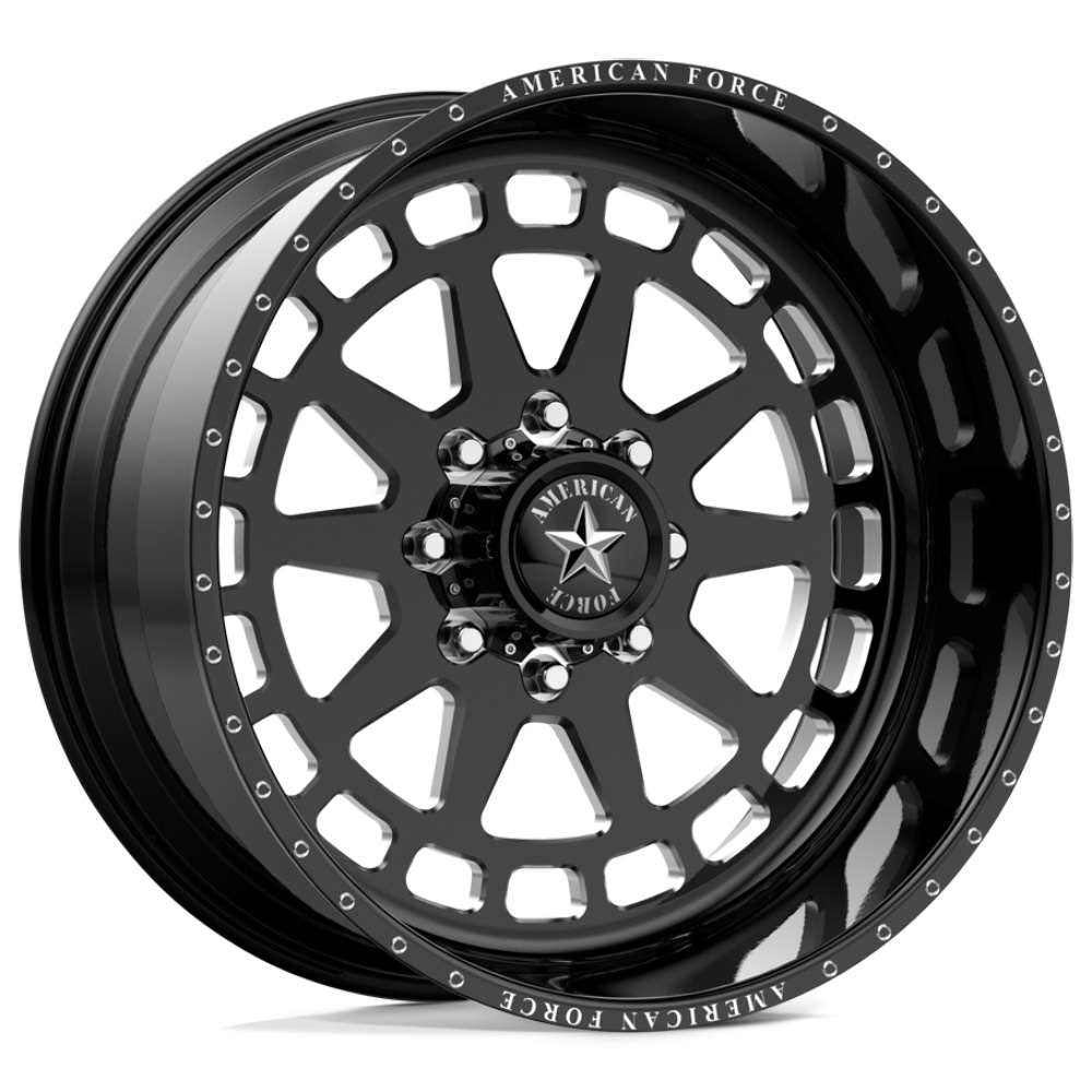 American Force Guardian SS H34 26x14 -73mm Gloss Black with Milled ...
