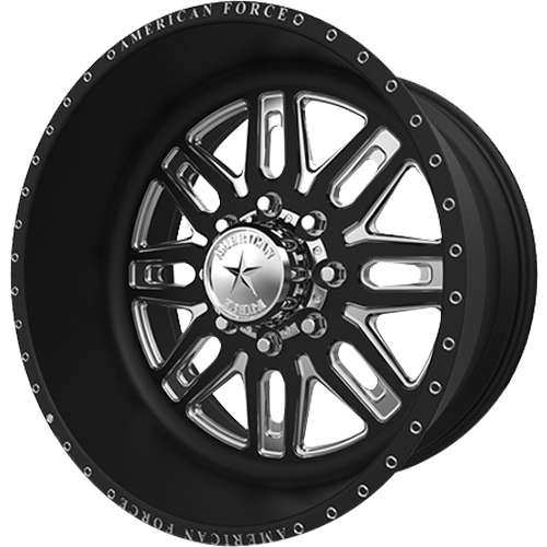 American Force Ruckus SF F103 26x14 -73mm Satin Black with Machined ...