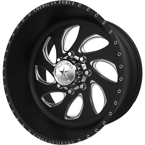 American Force Torch SF F106 20x12 -40mm Satin Black with Machined ...