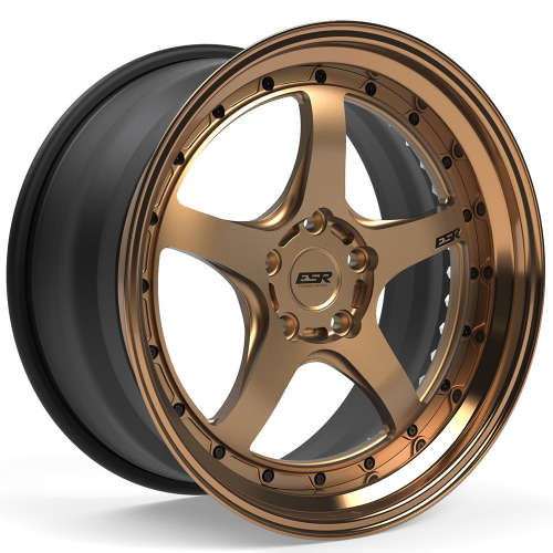 ESR Forged Classic LP5 Classic 18x9.5 +22mm Copper with a Step Lip and ...