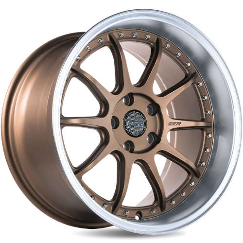 ESR CS12 18x9.5 +22mm Matte Bronze with a Machined Lip – TFS Wheels