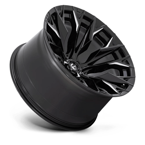 Fuel 1PC D803 Flame 22x12 -44mm Gloss Black Milled – TFS Wheels