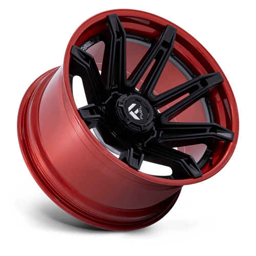 Fuel 1PC Fc401 Brawl 22x10 -18mm Matte Black With Candy Red Lip – TFS ...
