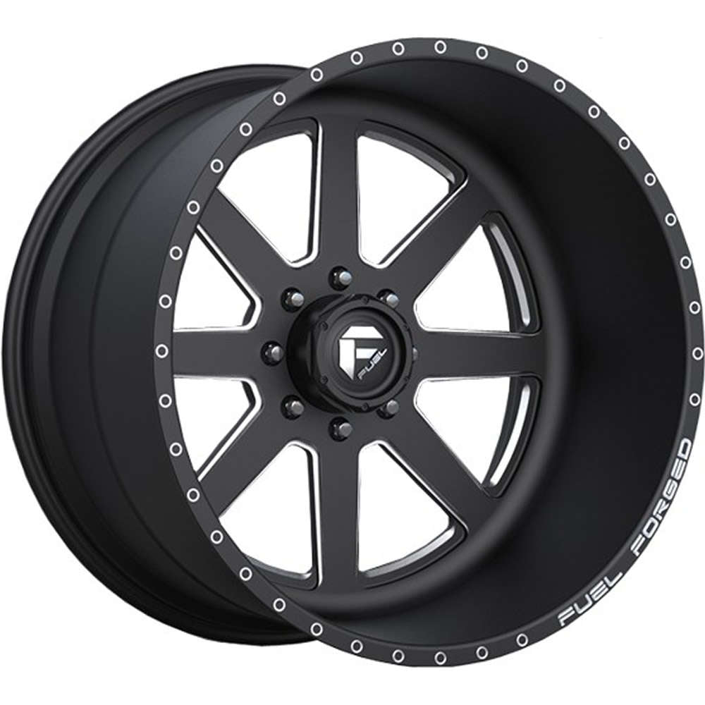 Fuel Forged FF09 20x10 -25mm Black with Milled Spoke Edges – TFS Wheels