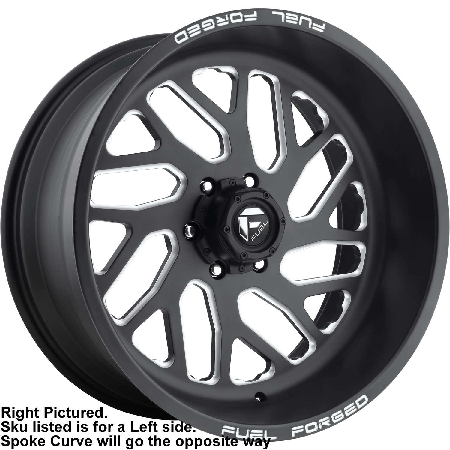 Fuel Forged FF29 20x14 -76mm Black with Milled Spoke Edges – TFS Wheels