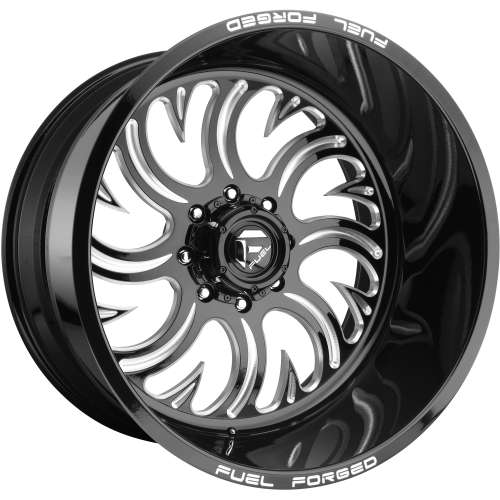 Fuel Forged FF36 24x14 -76mm Black with Milled Spoke Edges – TFS Wheels