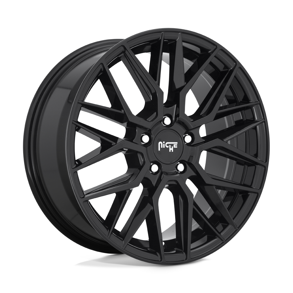 Niche 1PC M224 Gamma 18x8 42mm Gloss Black – TFS Wheels