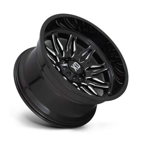 XD XD859 Gunner 22x12 -44mm Gloss Black Milled – TFS Wheels
