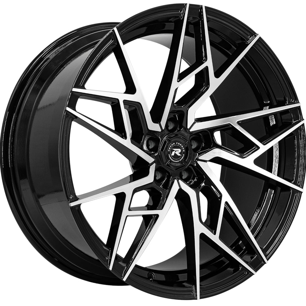 Lexani Ascari 20x9 +34mm Gloss Black with Machined Spoke Faces – TFS Wheels