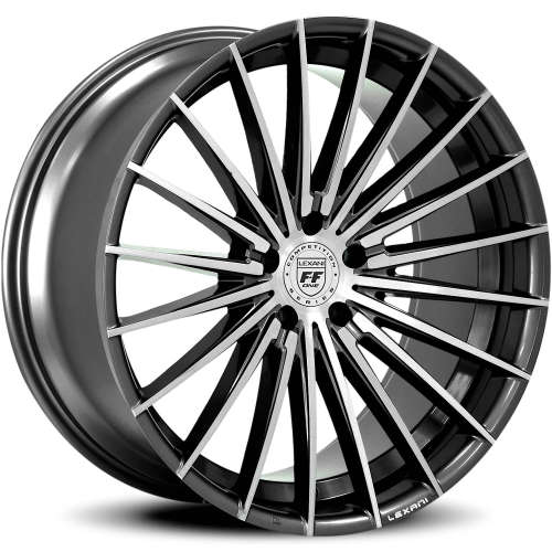 Lexani Ressa 20x9 +35mm Black with Machined Spoke Faces – TFS Wheels