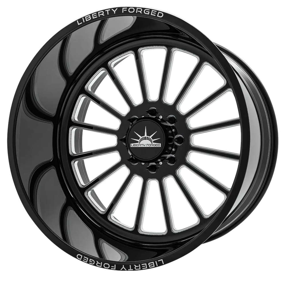 Liberty Forged LBTY05 Super Single 22x11 0mm Gloss Black with Milled ...