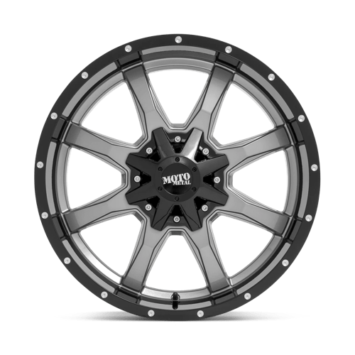 Moto Metal Mo970 20x10 -24mm Gloss Gray Center Gloss Black Lip – TFS Wheels