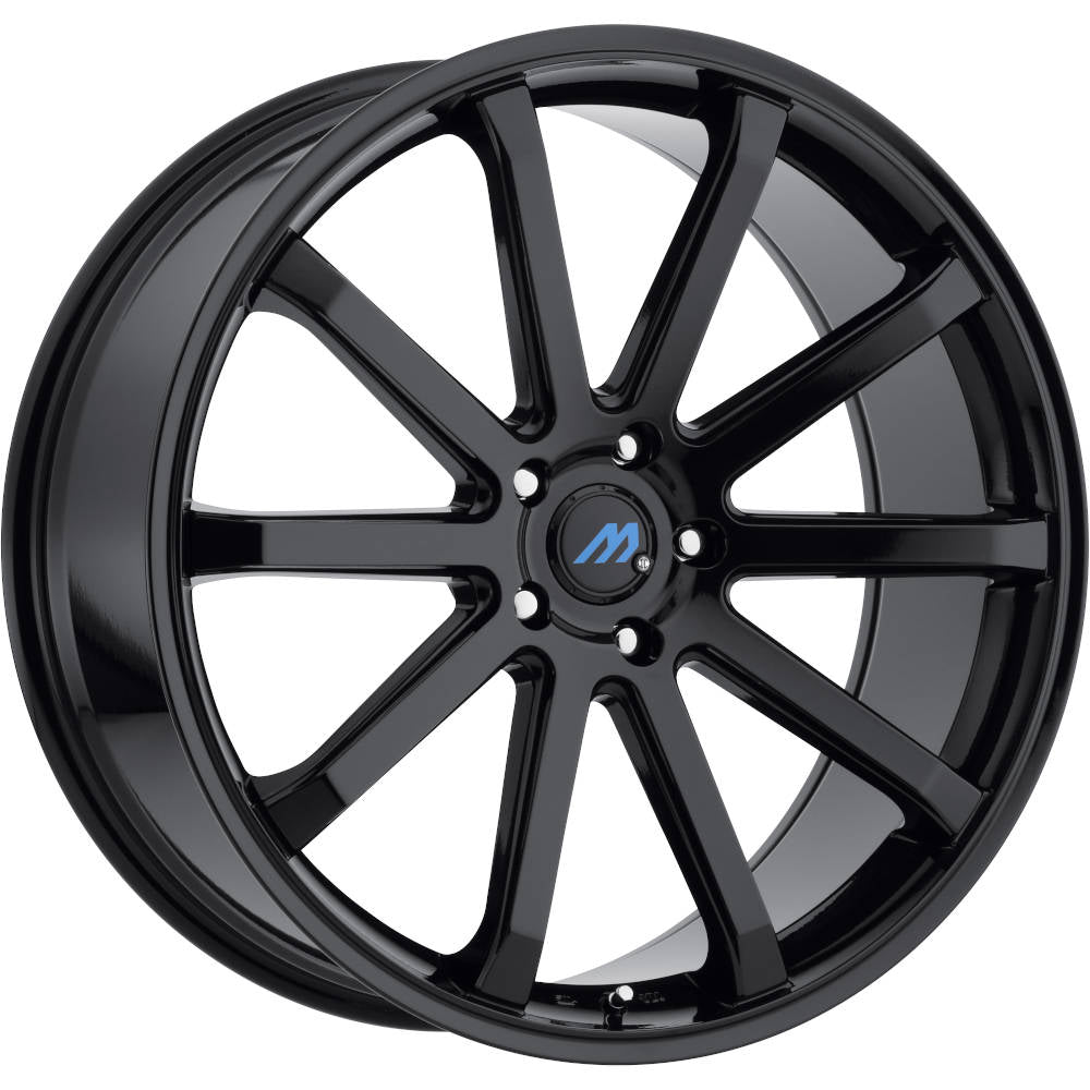 Mach ME10 20x10 +25mm Gloss Black – TFS Wheels
