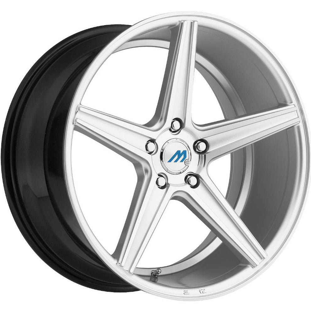 Mach ME1 18x8 +42mm Hypersilver with Machined Spoke Edges – TFS Wheels