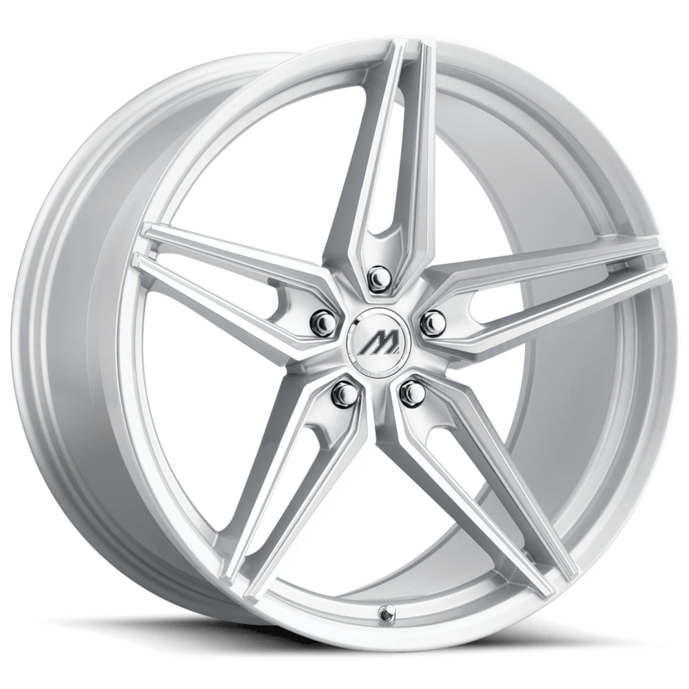 Mach MF2 20x10.5 +25mm Arctic Silver with Milled Spoke Edges – TFS Wheels
