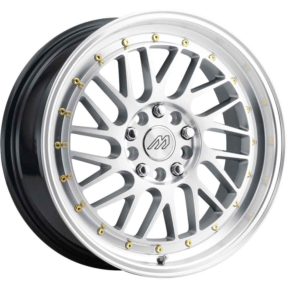 Mach MP42 18x8 +35mm Hypersilver with Machined Spoke Faces and Lip ...