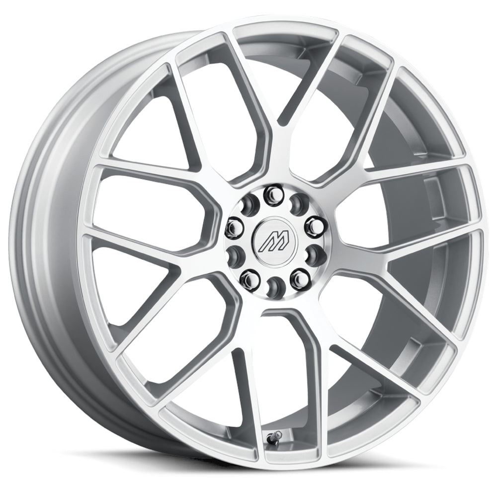 Mach MP74 18x8 +35mm Arctic Silver with Machined Spoke Faces – TFS Wheels