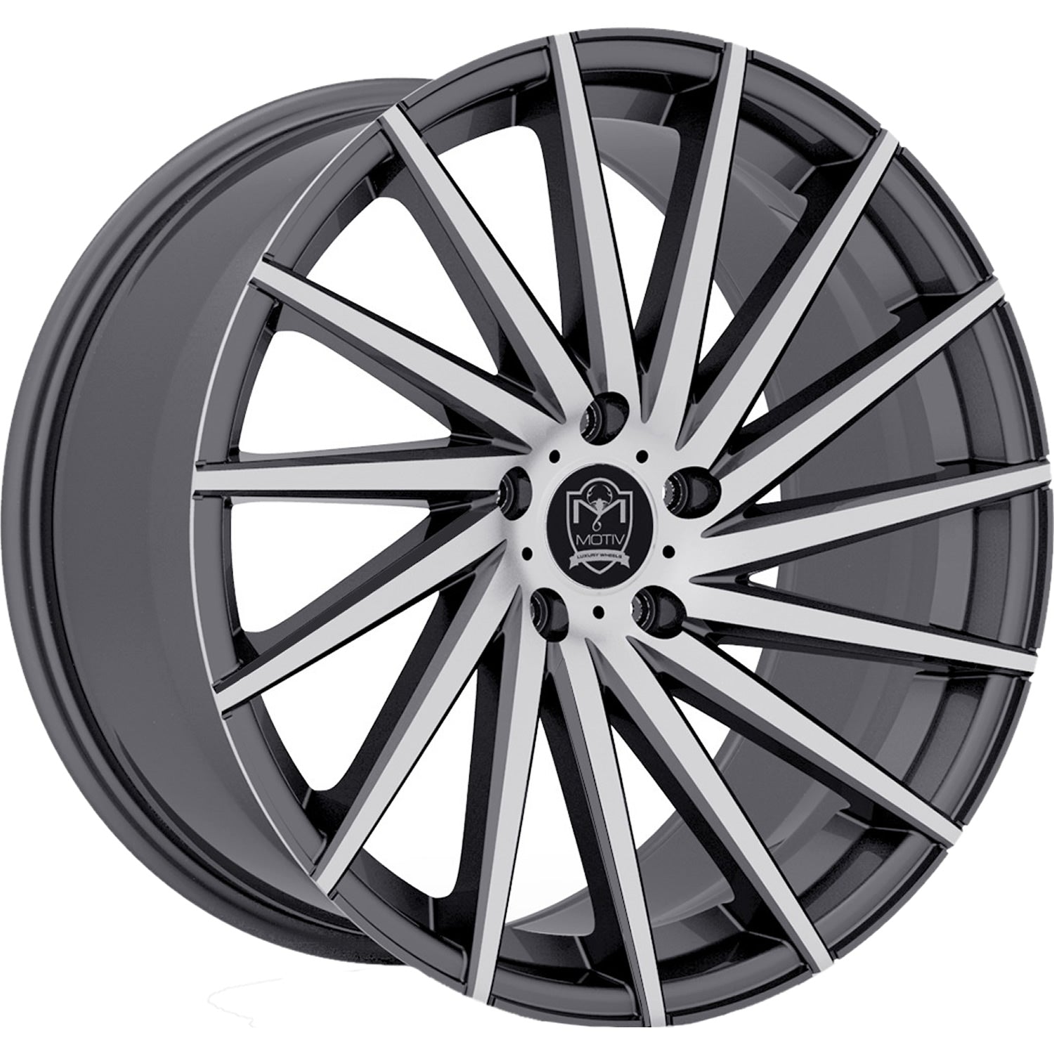 Motiv Montage 417MG 19x8.5 +40mm Satin Graphite with Machine Spoke ...