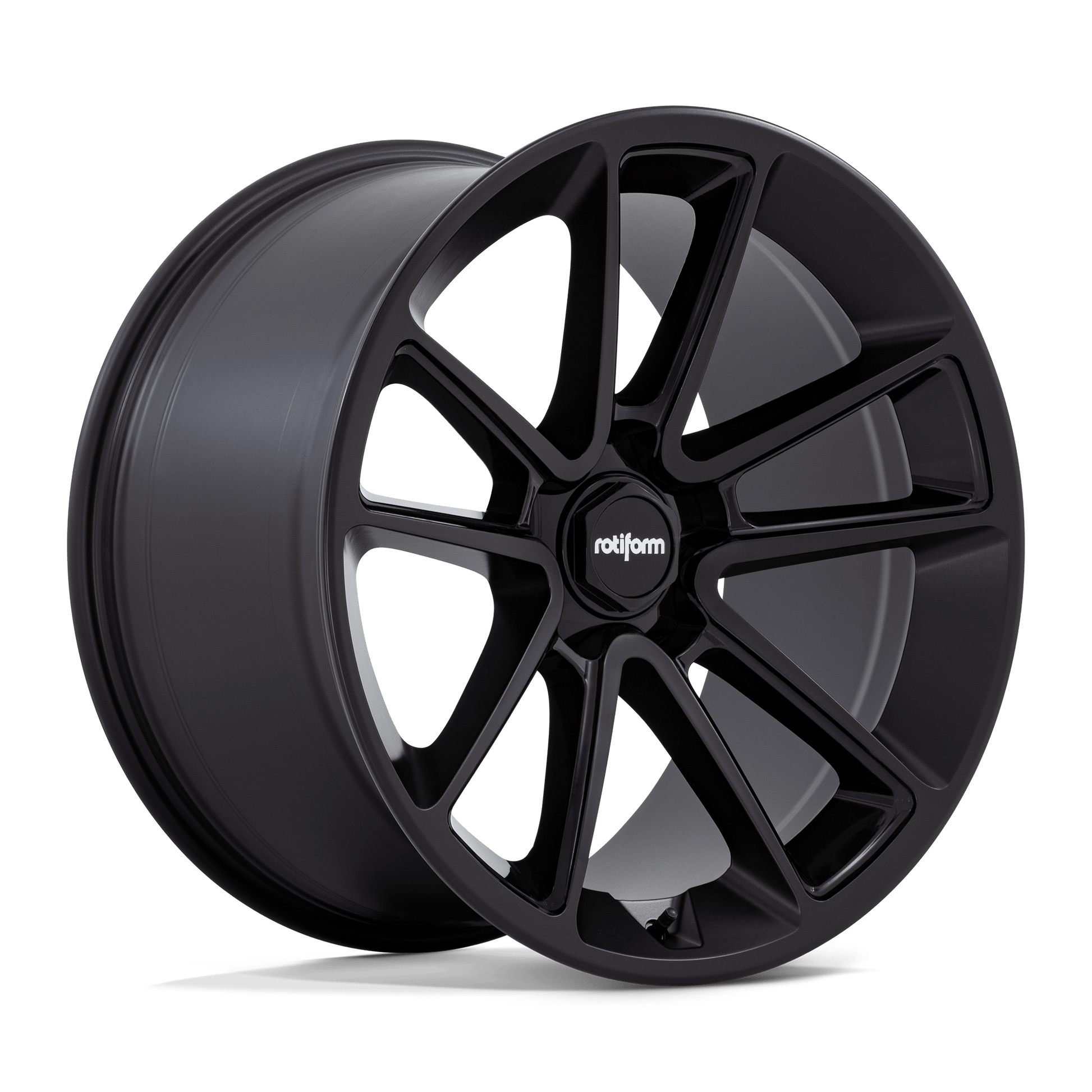 Rotiform R194 Btl 21x9 20mm Matte Black With Black Cap And Inside Spoke ...