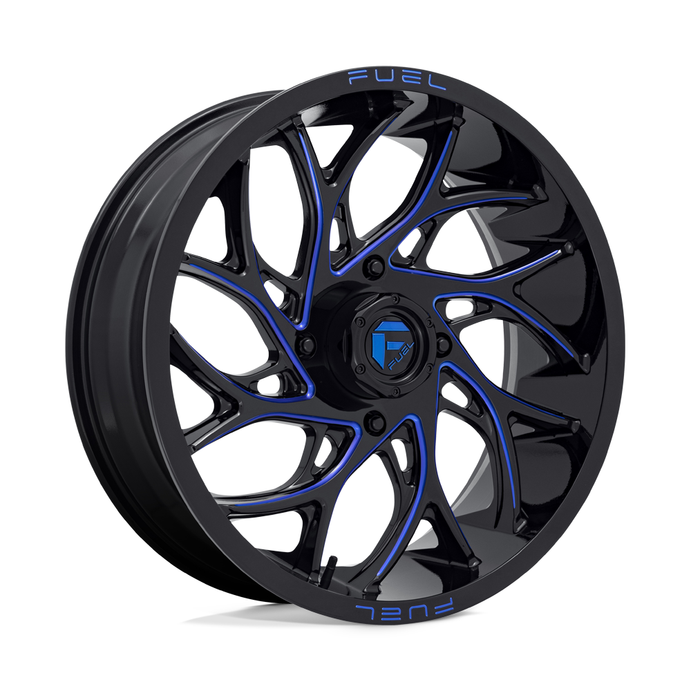 Fuel UTV D778 Runner UTV 20x7 13mm Gloss Black Milled Candy Blue – TFS ...